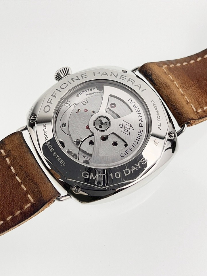 Panerai Radiomir 10 Days GMT Steel Black Dial 47mm Automatic Watch ...