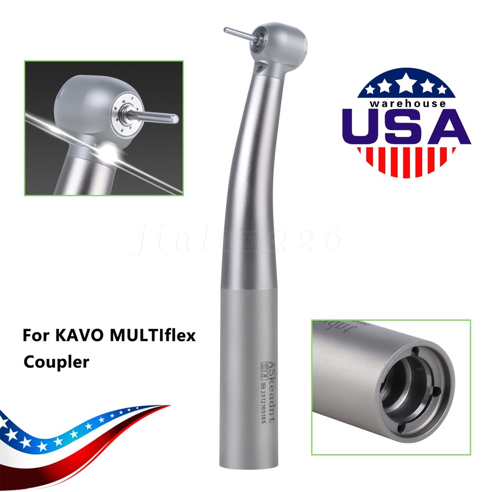 1-10 Dental High Speed Turbine Fiber Optic Handpiece For KaVo MULTIflex ...
