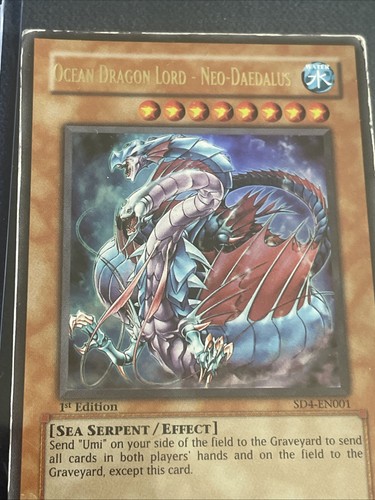 Yugioh Ocean Dragon Lord - Neo-Daedalus (SD4-EN001) 1st Edition Ultra ...
