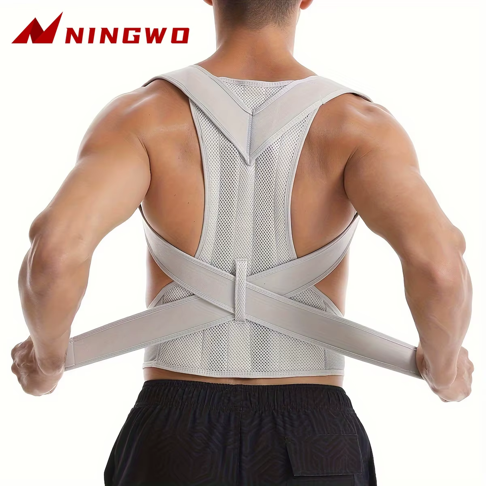 Adjustable Unisex Posture Corrector Brace,Stop Slouching,Back Alignment ...