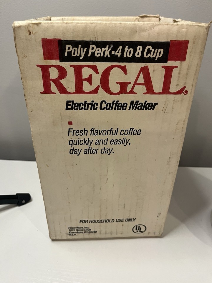 Vintage Regal Poly Perk Flowers Electric Automatic Percolator Coffee ...