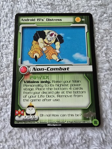 DBZ Dragon Ball Z Android 19's Distress 91 CCG Limited Android Saga MP ...