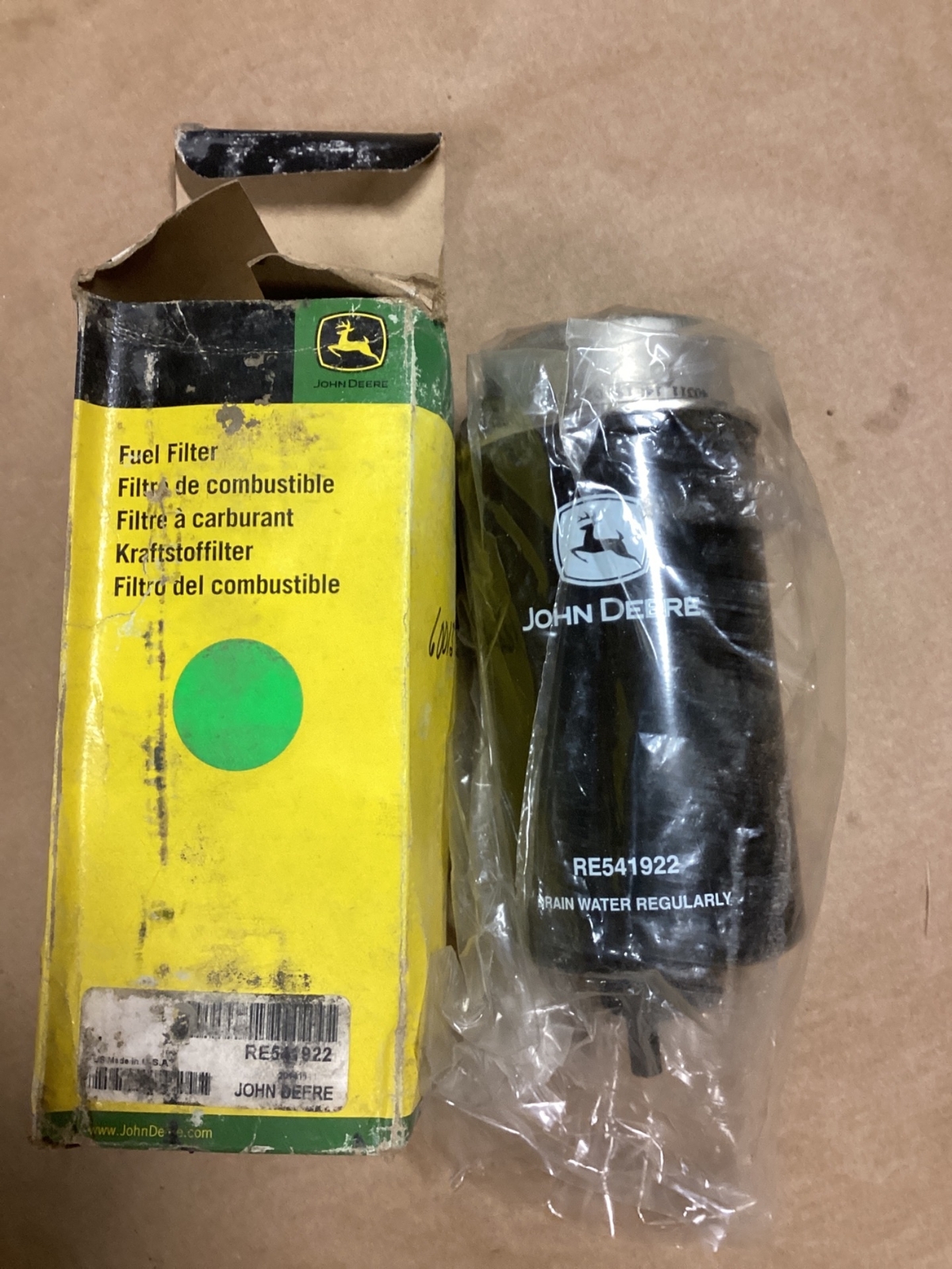 New NOS John Deere Primary Fuel Filter RE541922 | eBay