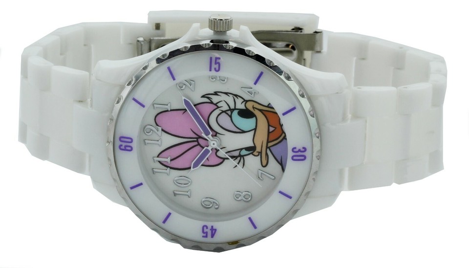 Daisy Duck Watch with White Plastic Case and Bracelet DASAQ043S-H33 | eBay