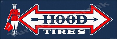 Hood Tires 6" x 18" Metal Sign | eBay