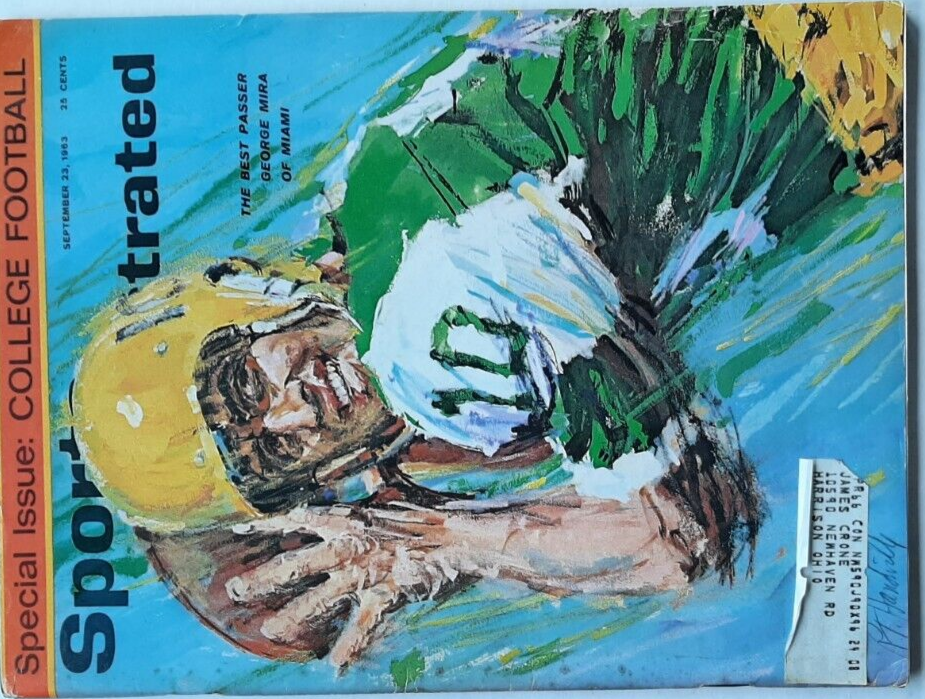 1963 GEORGE MIRA MIAMI HURRICANES BEST QB SEPT 23 Sports Illustrated ...