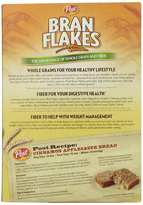 Post Bran Flakes Whole Grain Wheat Cereal 16 oz | eBay