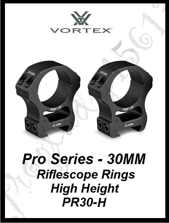VORTEX OPTICS Pro Series 30MM Riflescope Rings - High Height - PR30-H ...