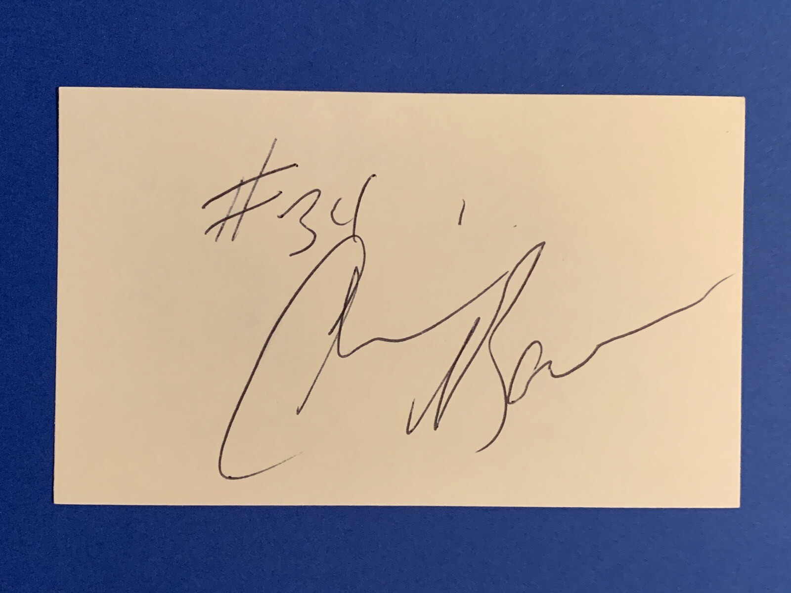 CHRIS BARNES Signed NEW MEXICO STATE AGGIES 3x5 Index Card RAVENS ...