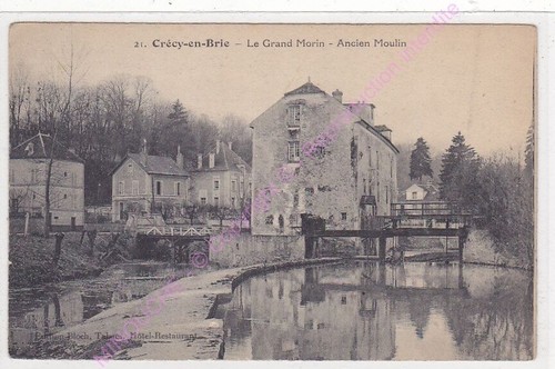 CPA 77580 Crecy IN Brie Grand Morin Antique Mill EDT Bloch ca1948 ...