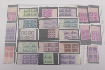 Lot of Miscellaneous US Stamps Plate Blocks Category Number 800's-900's ...