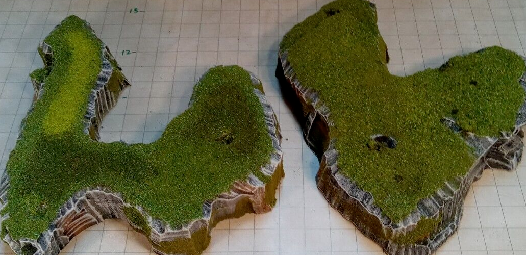 Miniature Terrain 10 Square Foot CUSTOM FINISHED TERRAIN for Wargaming ...