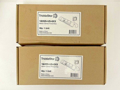 LOT of 2 TrickleStar Motion Sensor PowerStrip 8 Outlet 1080 Joules ...