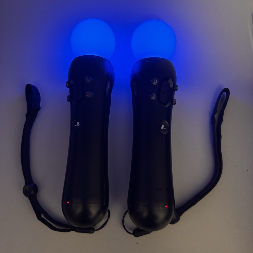 2x Sony PlayStation VR Move Motion Controllers (PSVR PS5 PS4 PS3 ...