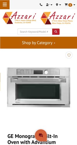 GE Monogram Built-In Oven with Advantium Speedcook - 120V ZSC1201NSS01 ...