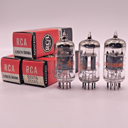 RCA 12AX7A ECC83 12AX7 7025, NOS NIB tubes, O ring getter, good sound ...