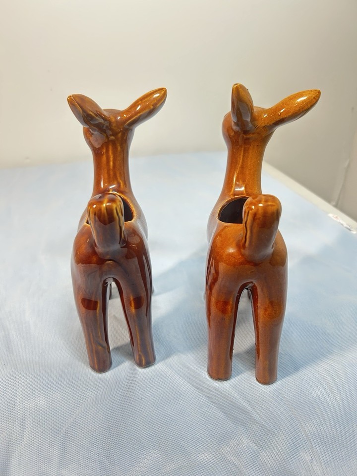 Shawne ceramic Vintage planters or deer figurines from the Shawnee ...