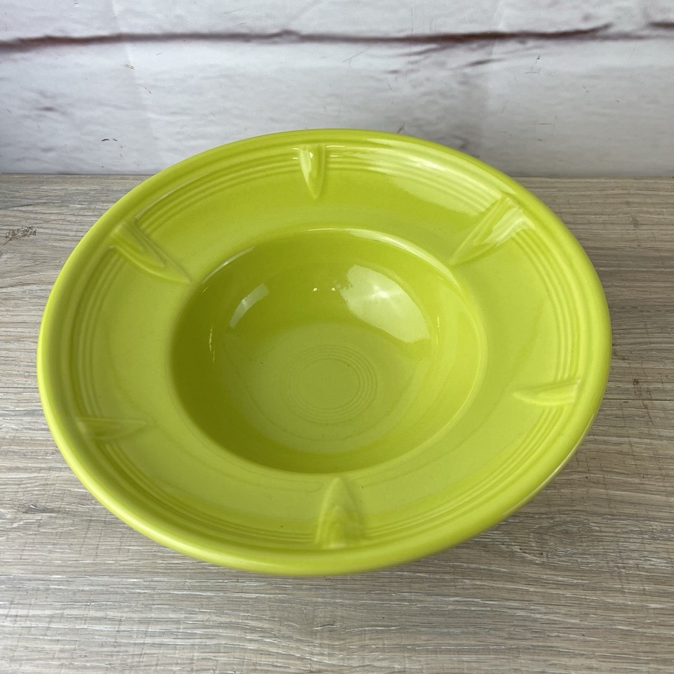 Fiestaware Retired Lemongrass Signature Serving Bowl 10" | eBay