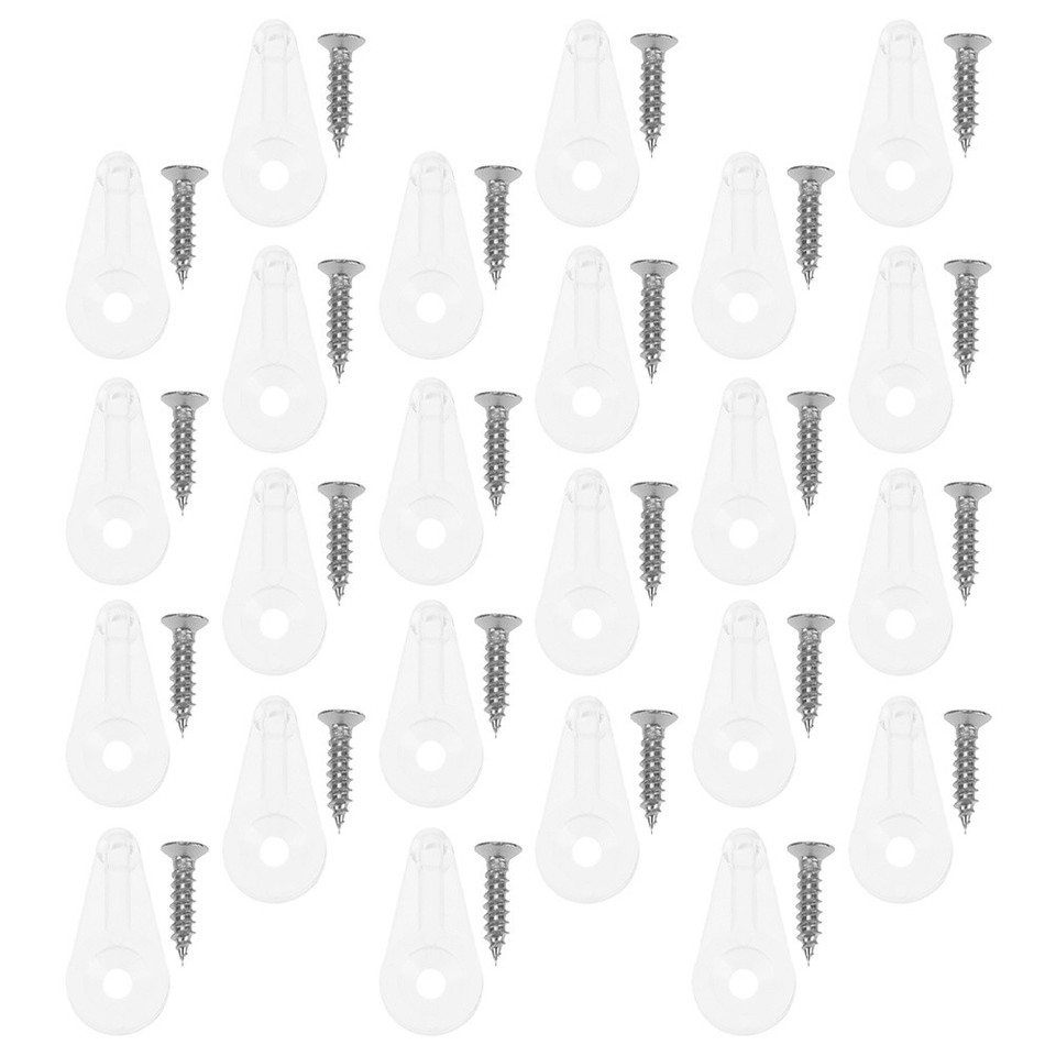 50 Pcs Cabinet Glass Retainer Clips Mirror Glass Clip For Windows And ...