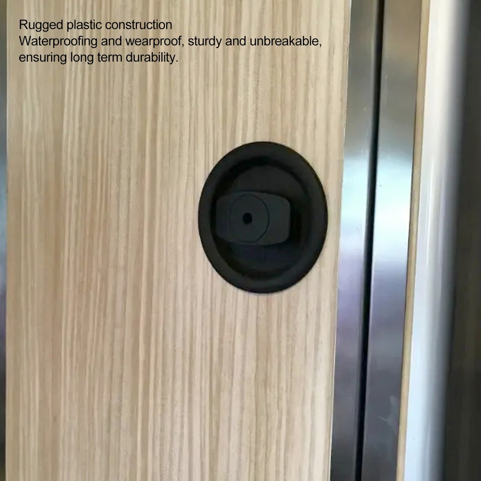 Circular RV Bathroom Door Lock Durable Rotating Latch For Motorhome ...