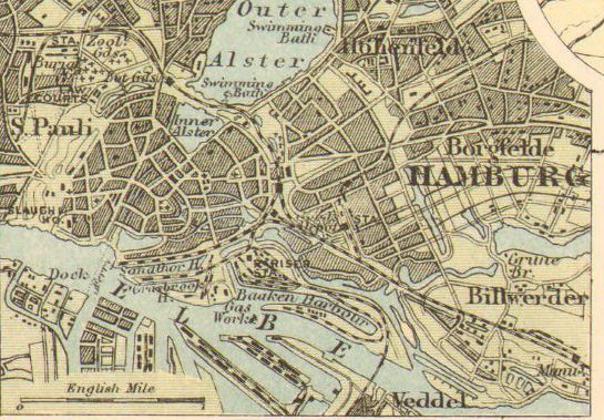 1908 LARGE VICTORIAN MAP ~ GERMAN EMPIRE NETHERLANDS & BELGIUM HAMBURG ...