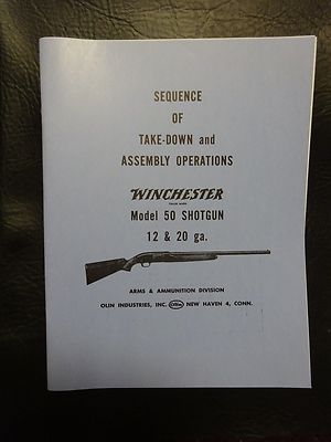 Winchester model 50 manual approved by Winchester 35 yrs ago | eBay