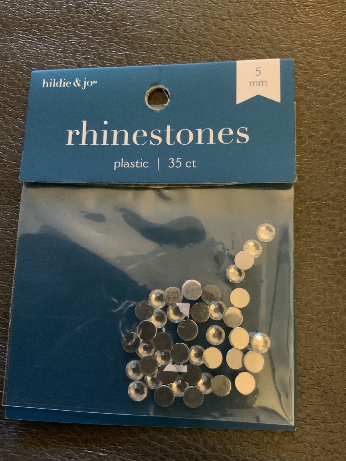 35pcs Plastic Rhinestones Flat Back Color Clear Size 5mm Hildie & Jo | eBay