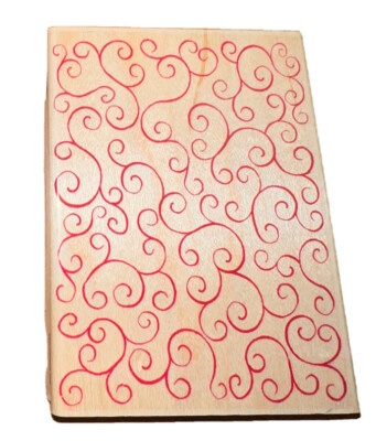 Stampabilities Wooden Rubber Stamp Large Swirls & Curls PR1002 | eBay