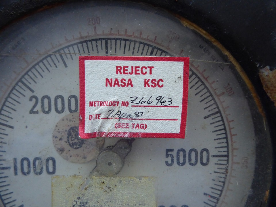 NASA KSC High Pressure Gauge Up To 6,000 PSIG Space Shuttle Era with ...