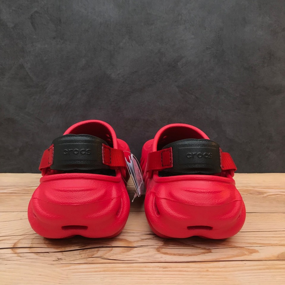 Crocs Echo Clog Red & Black Select-a-Size | eBay