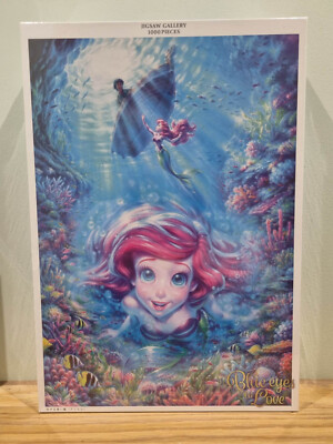 Tenyo 1000 Disney Jigsaw Puzzle The Little Mermaid Ariel Blue Eyes In ...