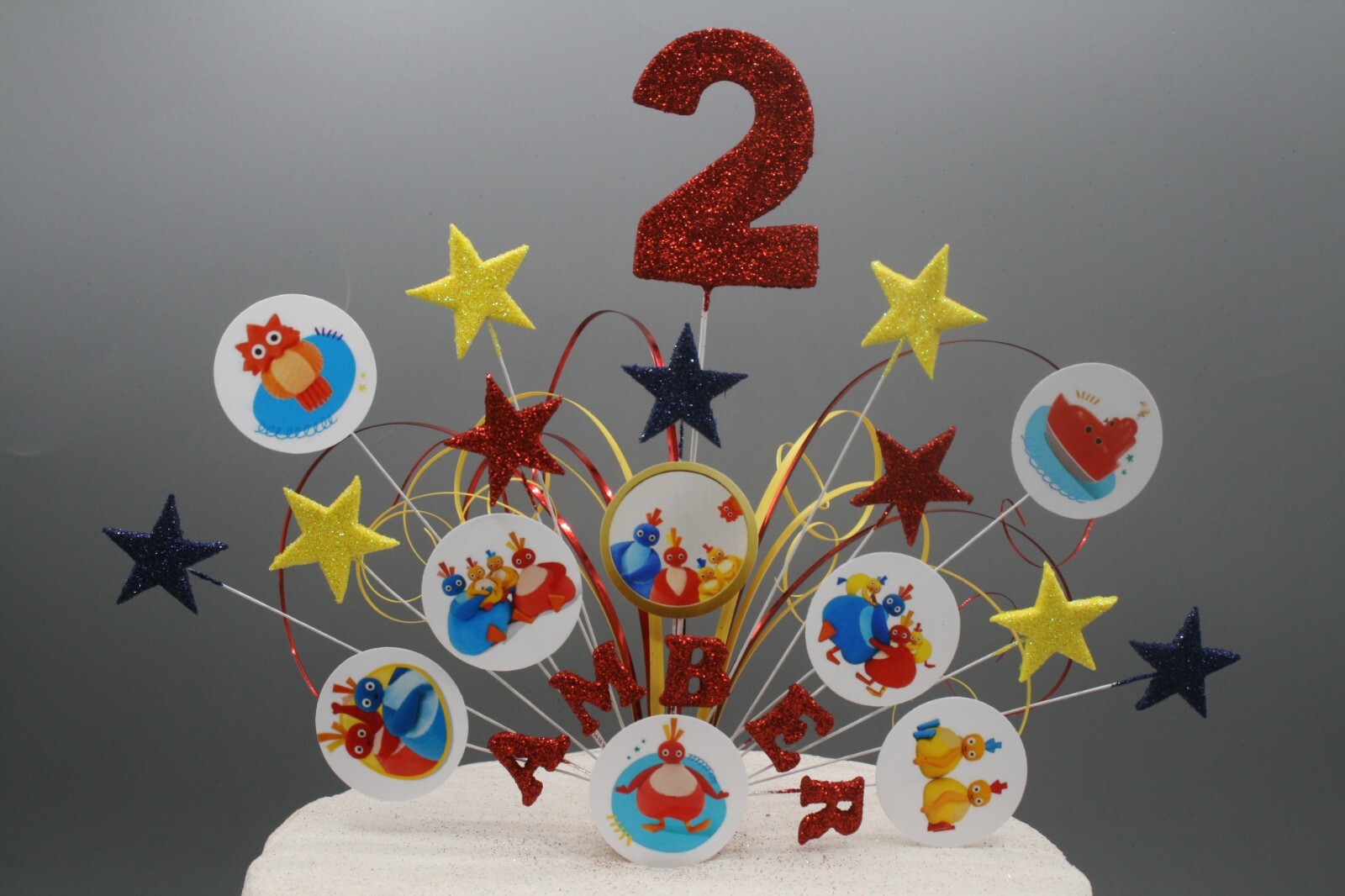 Cake Topper Twirlywoos Postman 1st 2nd 3rd 4th 5th 6th Personalised ...
