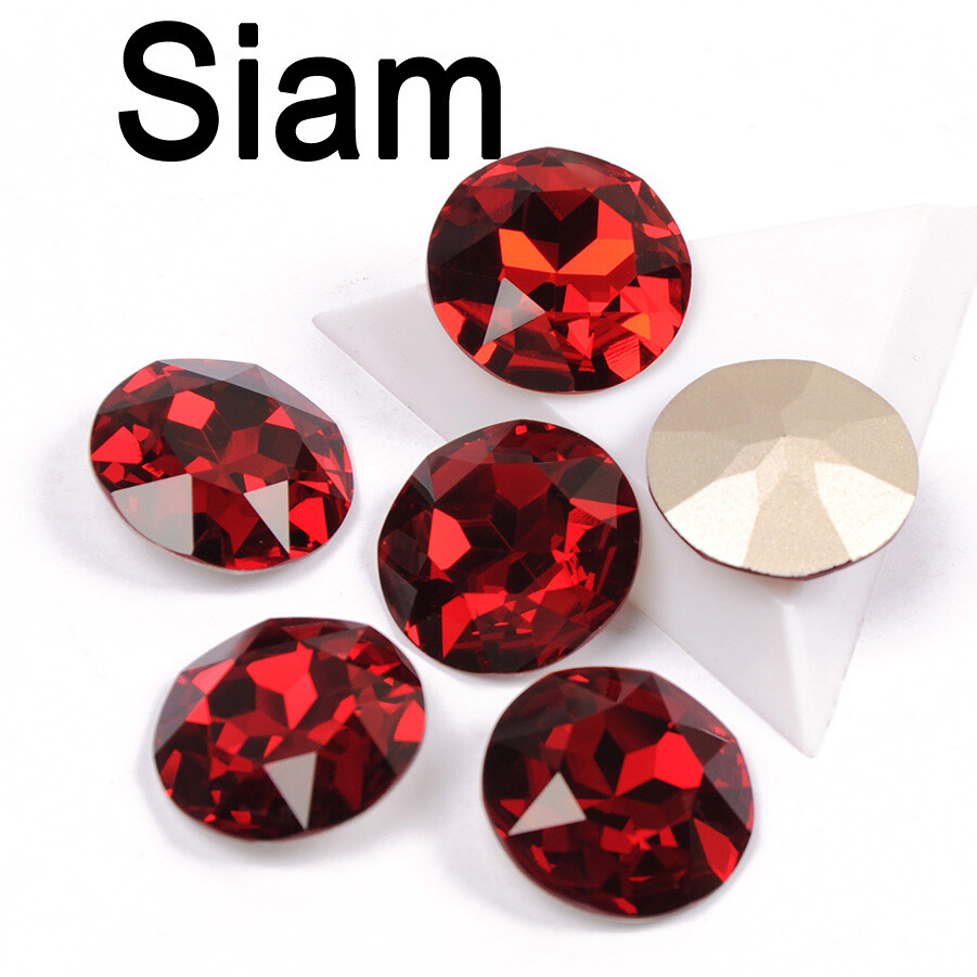 ALL Colors Sewing Rhinestones Crafts Rivoli Crystal Glass Strass Sew On ...