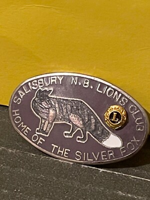 Salisbury New Brunswick Canada Lions Club Lapel Pin,Home of the Silver ...