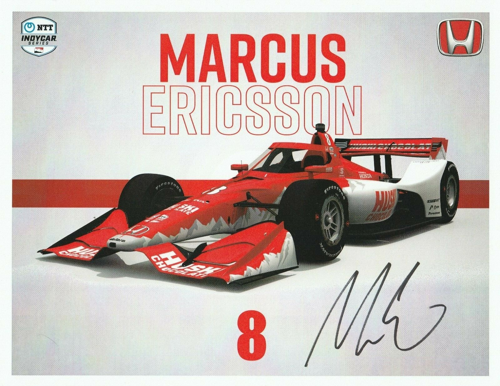 2022 MARCUS ERICSSON signed INDIANAPOLIS 500 HERO PHOTO CARD POSTCARD ...