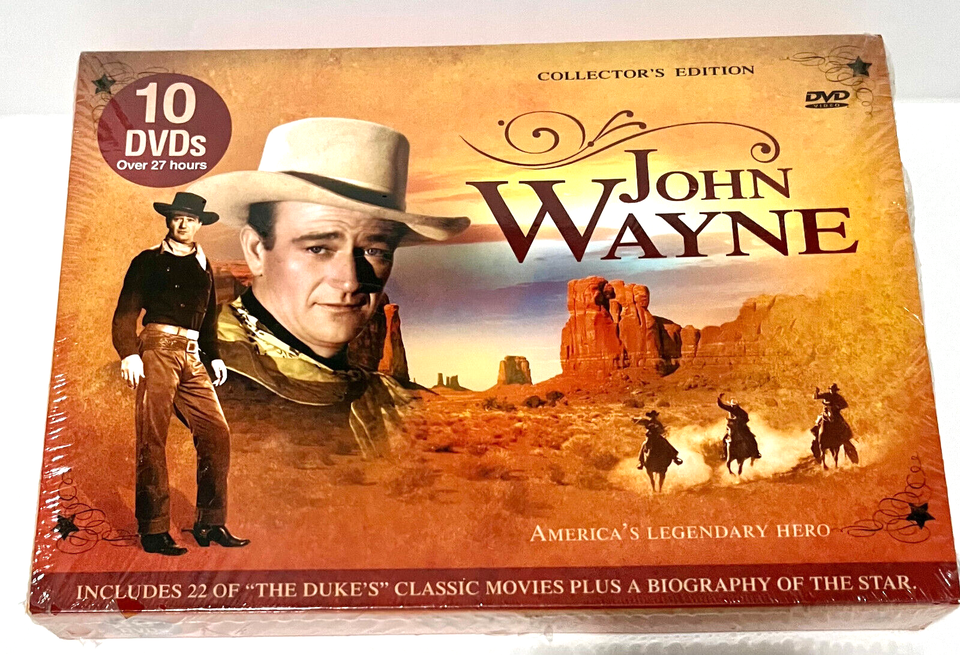 John Wayne DVDs Collection (Set Contains 10 DVDs and 22 movies) Unused ...