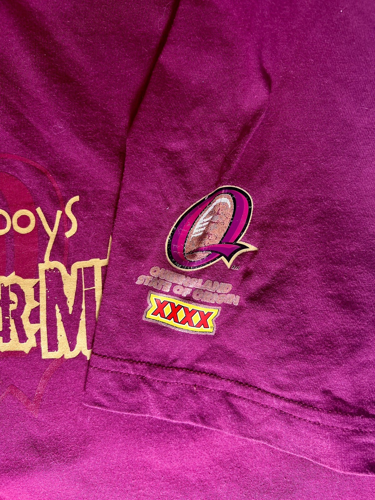 Queensland State Of Origin Shirt Mens Small Short Sleeve Maroons ...