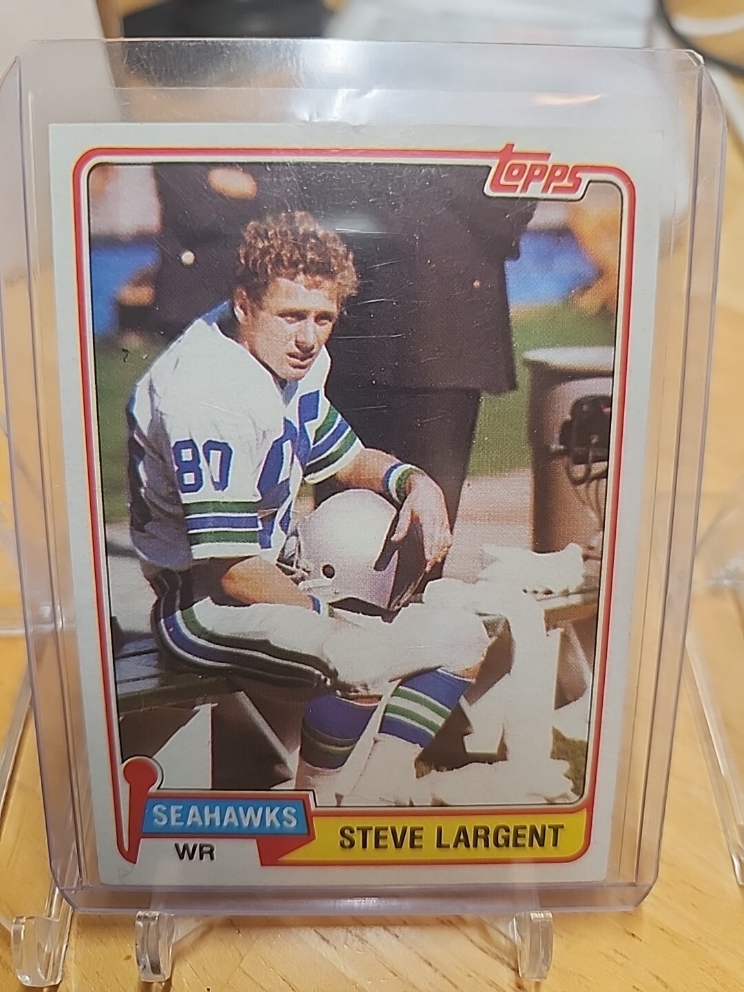 1981 TOPPS STEVE LARGENT FOOTBALL CARD #271 SEATTLE SEAHAWKS LEGEND NMT ...