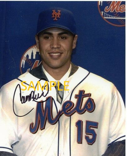 CARLOS BELTRAN REPRINT 8X10 PHOTO SIGNED AUTOGRAPHED MAN CAVE NY NEW ...