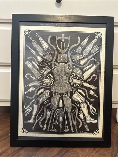 Madame Talbot 22x17" Prosthetics Victorian Lowbrow Goth Devil/Skeleton ...