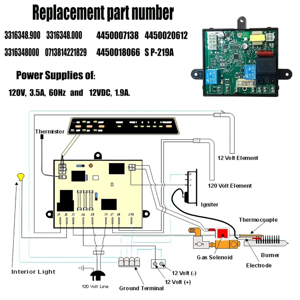 Efficient RV Fridge Control Board for Dometic Models - 3- Service | eBay