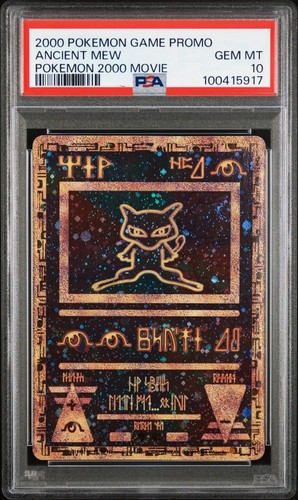 2000 Pokemon Ancient Mew PSA 10 GEM MINT Pokémon Movie Promo Double ...