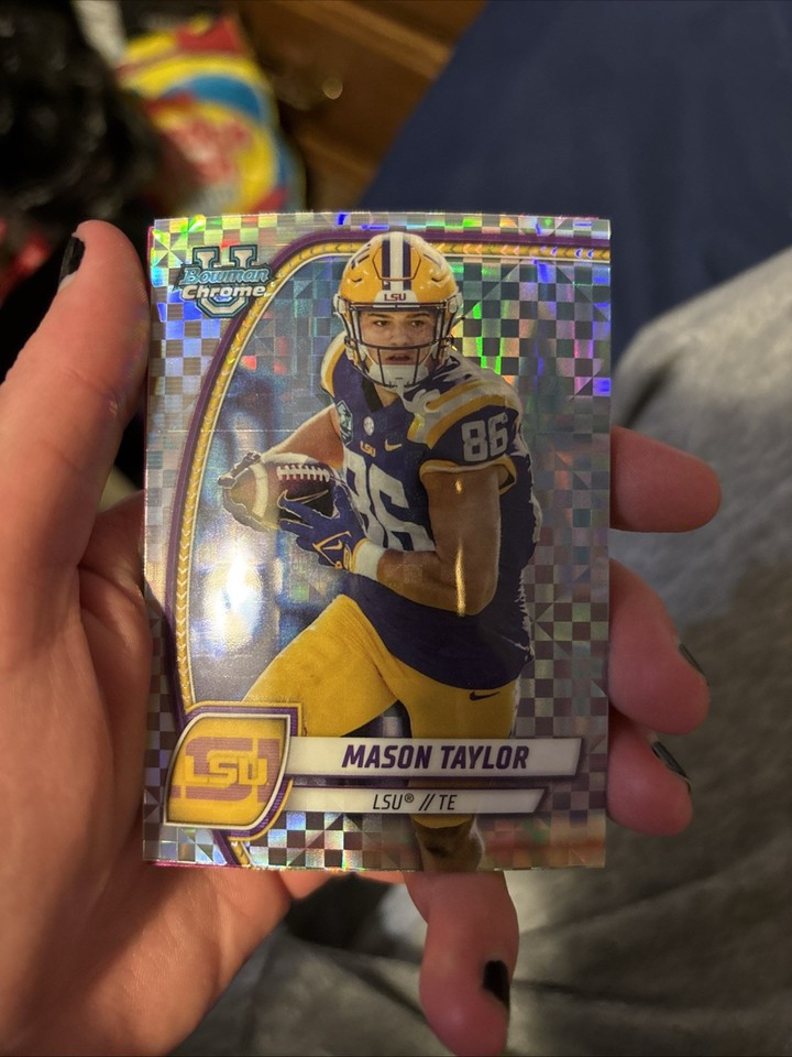 Mason Taylor LSU TE Bowman Chrome | eBay