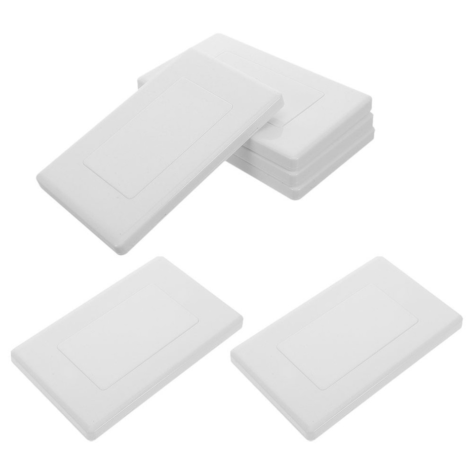 6 Pcs Plastic Electrical Box Cover Plates Outlet Covers Decorative ...