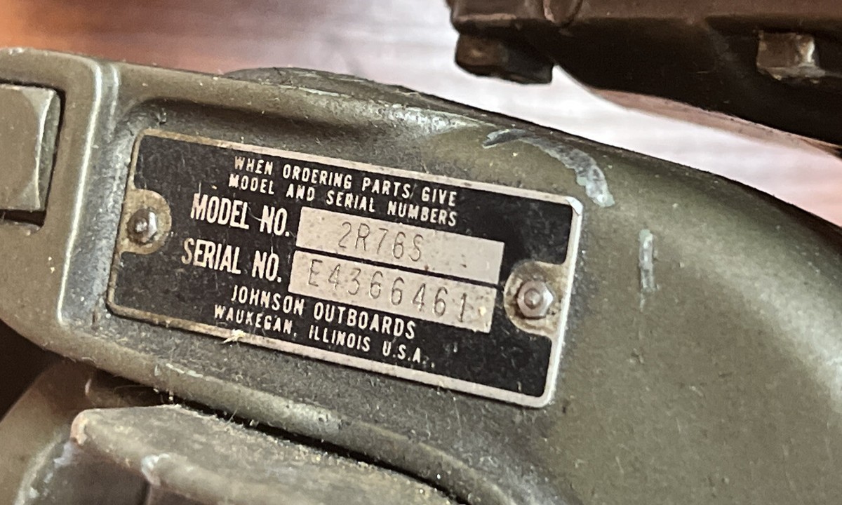 Where Is The Serial Number On A Evinrude Boat Motor - Infoupdate.org