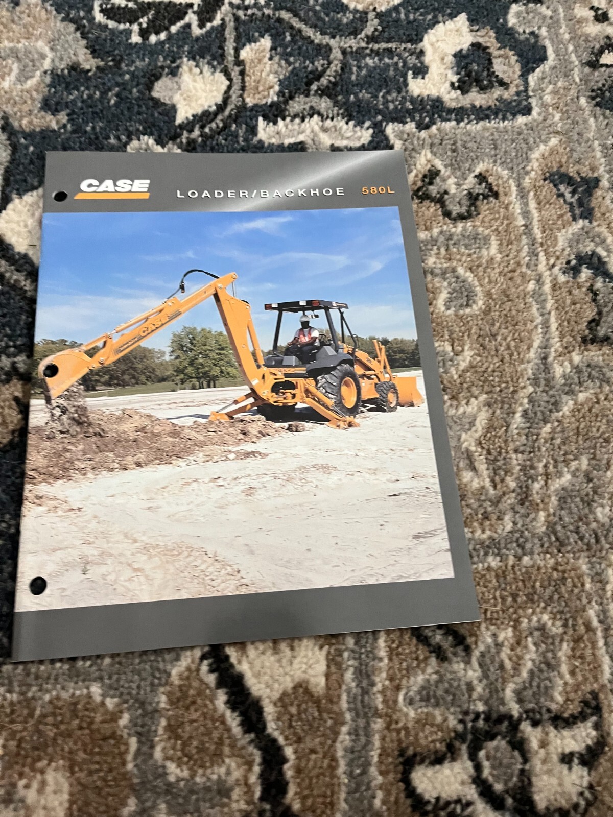 Case Tractor 580L Loader Backhoe Brochure FCCA | eBay