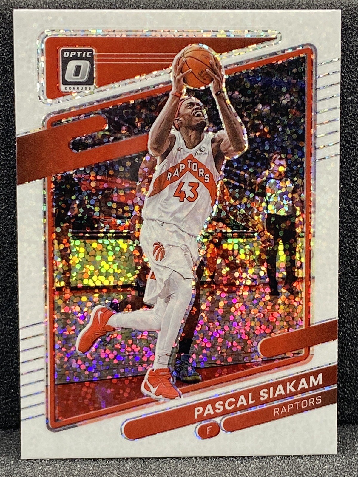 2021-22 Panini Donruss Optic #123 Pascal Siakam White Sparkle Prizm ...