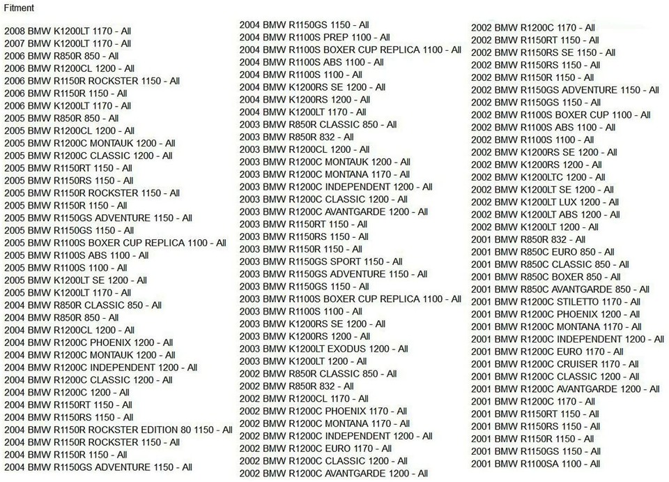 OIL FILTER REPL HIFLO HF163 BMW BMW K1200LT R850R R1200CL R1150R R1200C ...