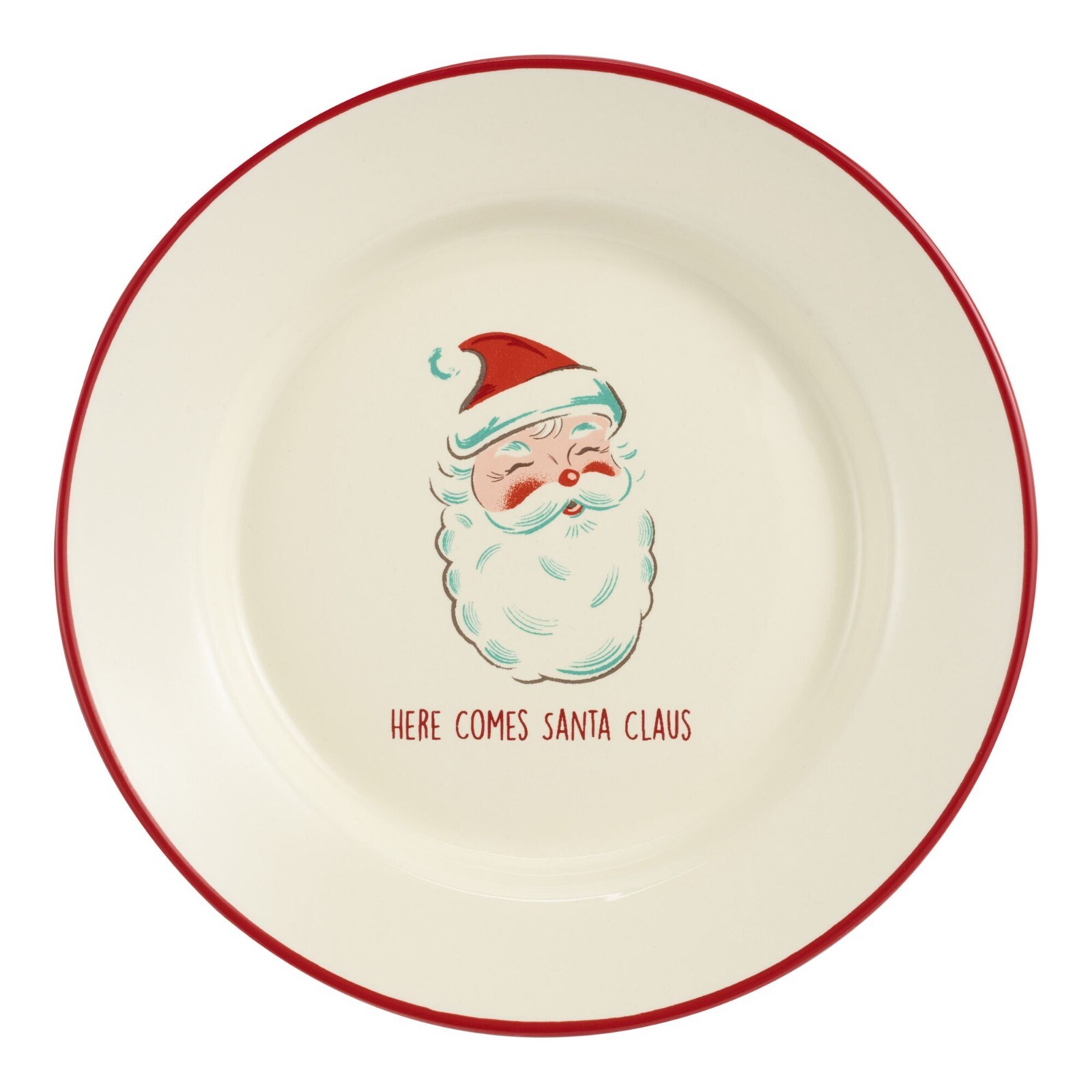 Santa Ceramic Christmas Plate, New | eBay