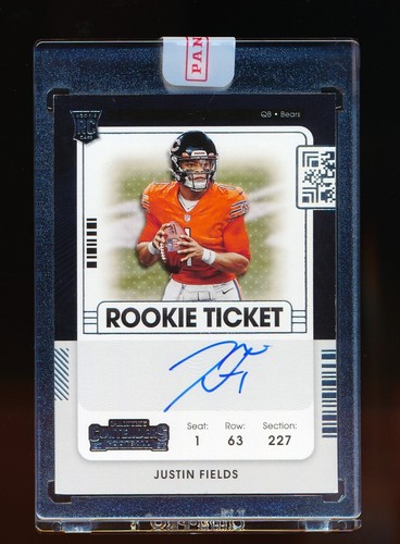 JUSTIN FIELDS 2021 PANINI CONTENDERS ROOKIE TICKET AUTOGRAPH AUTO RC ...